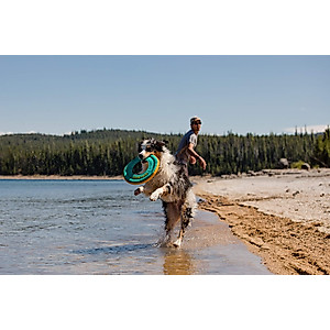 Ruffwear, Hydro Plane Floating Disc for Dogs, Aurora Teal, Large