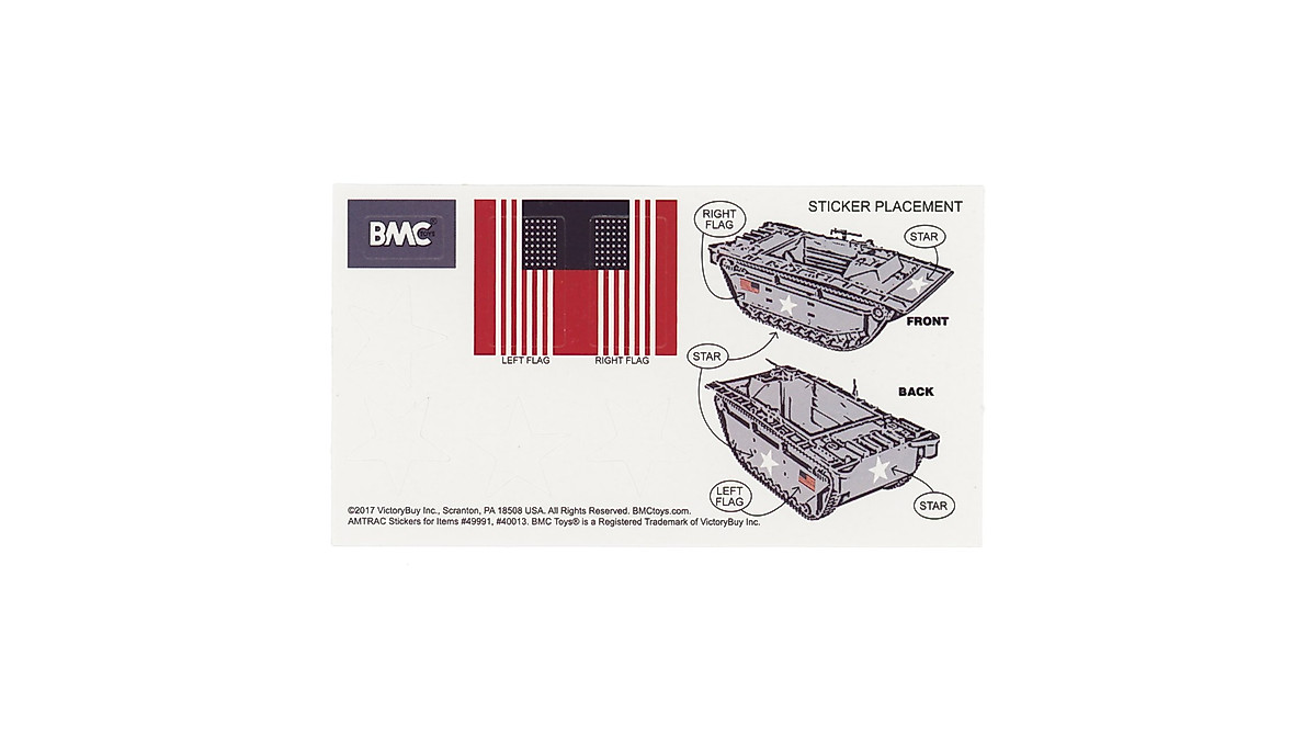 BMC WW2 USMC Amtrac LVT - 1:32 Amphibious Vehicle