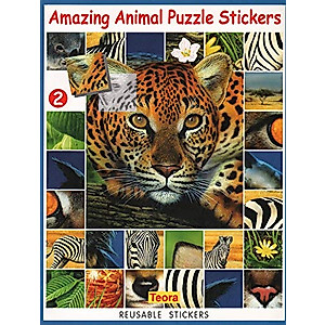 3 PACK Amazing Animal Puzzle Stickers 1,2 & 3