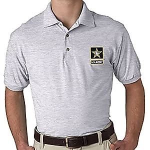 U.S. Army Embroidered Polo Shirt (Medium) Sports Grey