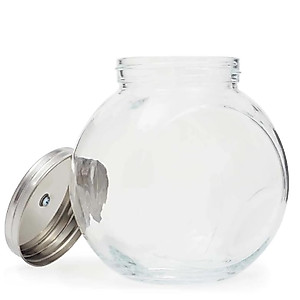 57oz / 1.7L - Airtight Glass Candy Jar Cookie Jar - Cookie Jars with Lids / Candy Jars with Lids Apothecary Jars – Laundry Room Laundry Pods Container Laundry Storage Organizer Laundry Pod Container