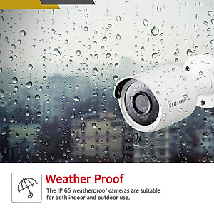 Samsung Wisenet SDC-89440BB - 4MP Weatherproof Bullet Camera, Compatible with SDH-C85100BF