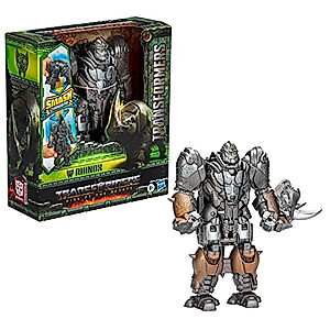 Transformers Toys Rise of The Beasts Movie, Smash Changer Rhinox Converting Action Figure for Ages 6 and up, 9-inch