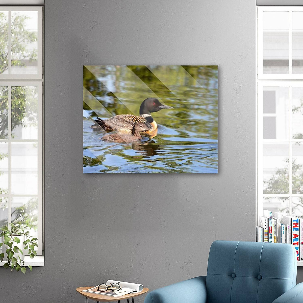 XEAJPJMGBQ Tempered Acrylic Glass Wall Art Common loon Modern Acrylic Artworks Picture Print Accent Decor for Living Room Bedroom Office Free Floating