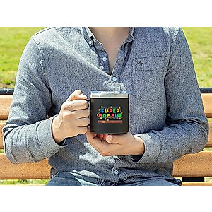 YACO STORE 14oz Mug- Super Mommio | Gifts for Mom for Christmas Mom Birthday Gift - Mom Gifts from Daughter Son - Birthday Gifts for Mom - Mom To Be Gifts - Best Mom Ever Gifts -New Mom Gifts
