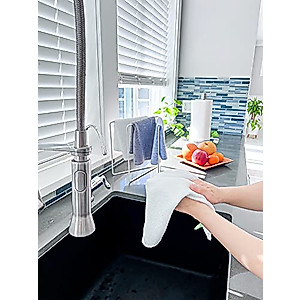 SUMMERMIA 12 Pack Bamboo Washcloths 13" x 13" - Soft Wash Cloths for Your Face Towel, Wash Cloths for Your Body (White)