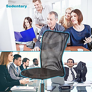 Ergonomic Office Chair Desk Chair Mesh Computer Chair Back Support Modern Executive Mid Back Rolling Swivel Chair for Women, Men (Black)