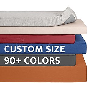 mudilun Custom Bench Cushion Non-Slip Bench Cushions for Indoor/Outdoor Furniture Water Proof Patio Furniture Cushion 100+ Colors (Custom Siz)