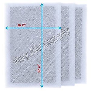 RAYAIR SUPPLY 18x20 Air Ranger Replacement Filter Pads 18x20 (3 Pack) White