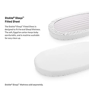 Stokke Sleepi Fitted Sheet, White