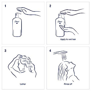 Dove Nutritive Solutions Daily Moisture, Shampoo and Conditioner Duo Set, 40 Ounce Pump Bottles