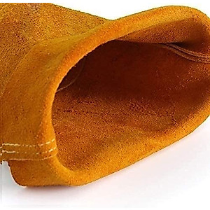KOSECO Safety Work Gloves,Welding Gloves Heat Resistant and Fireproof Gloves Cowhide Welders Gauntlet,Leather Gloves Welder Protective Gloves