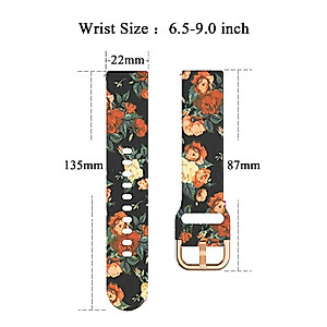 FitTurn 5 Pack WatchBands Compatible with Parsonver LW45/LW51 Smart Watch Bands 22mm Replacement Wrist Strap Wristband for Parsonver LW45/LW51 Smartwatch Soft Silicone Sport Watchband