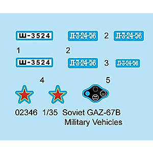 Trumpeter Soviet GAZ-67B Military Vehicle Model Kit