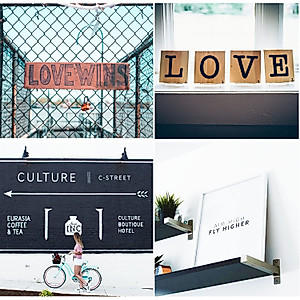 Eage Alphabet Letter Stencils 3 inch, 68 Pcs Reusable Plastic Letter Number Symbol Stencil Kit for Painting on Wood, Wall, Fabric, Rock, Chalkboard, Signage