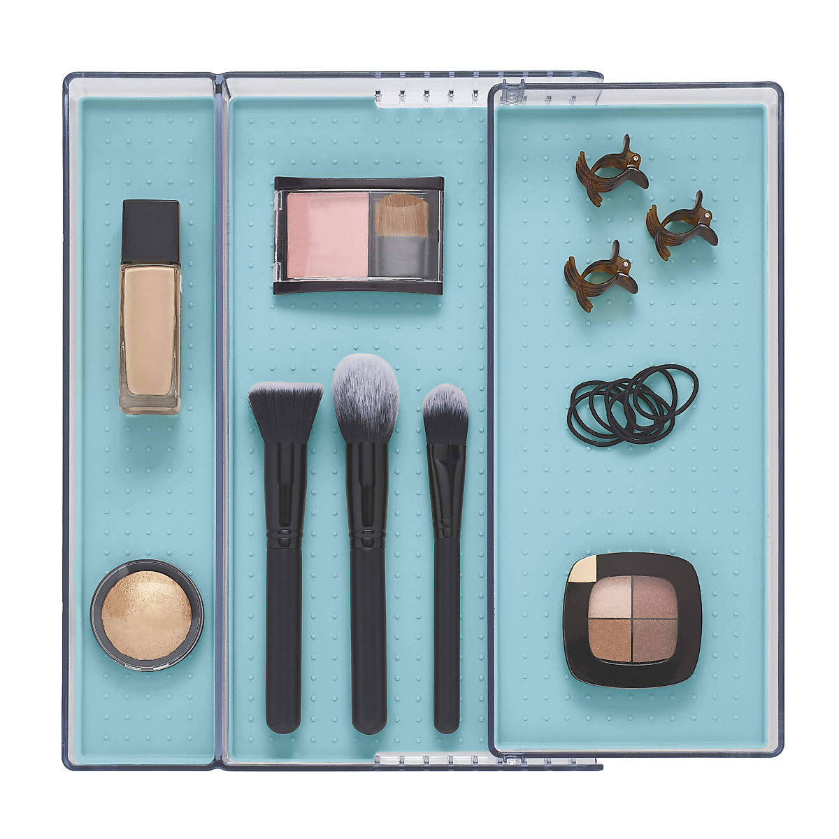 Copco Basics Expandable Drawer Organizer, 13 x 11 x 1.9-Inch, Aqua Sky