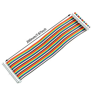 DGZZI RPi GPIO Breakout Expansion Board+ 21cm 40Pin GPIO Flat Ribbon Cable for Raspberry Pi 4B/3B/3B+/2B/1B+