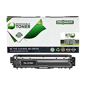 RT TN221BK Toner Compatible Replacement for Brother TN221 TN-221 TN225 | Works with MFC-9130CW 9330CDW HL-3140CW 3170CDW 3180CDW | Black Printer Ink Cartridge
