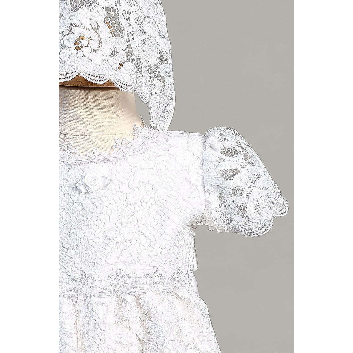 Baby Girls' Christening Clothing, Baptism Outfits for Girls, Newborn Christening Outfit for Baby Girl, Ropa de Bautizo para Bebé Niña (Size 3-6 Months) White