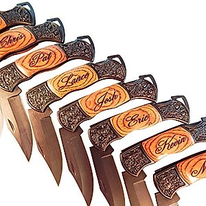 Laser Engraved Deco Handle Knife