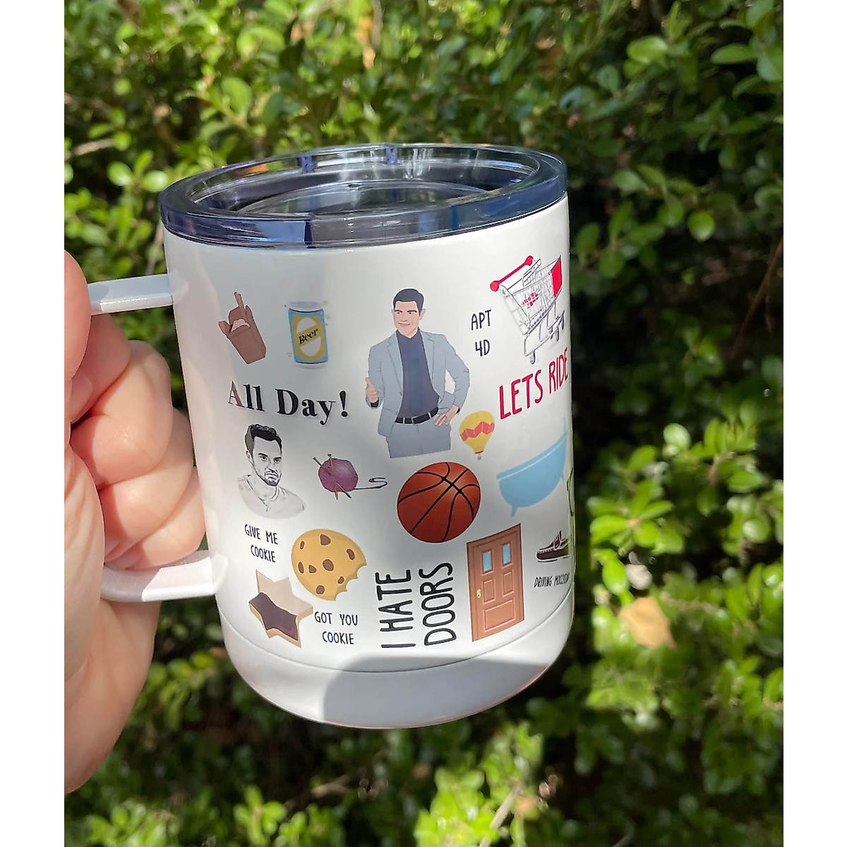 Funny Collage Travel Tumbler Coffee Mug/new girl merch/funny gift for him/ 10oz stainless steel mug/gifts for women