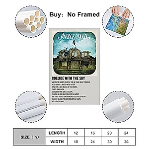 BMXRX Pierce The Veil - Collide with The Sky Canvas Posters Wall Art Bedroom Office Room Decor Gift Unframe-style12x18inch(30x45cm)