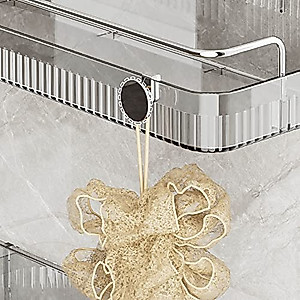 Shower Caddy Shower Organizer Adhesive Shower Shelf No Drilling Shelf for Kitchen Bathroom Shower Storage Green/Grey- bathroom organizers and storage Adhesive Shower Shelf No Drilling Shelf for Shower