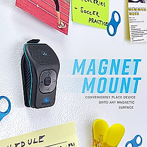 noxgear 39g Wearable Waterproof Bluetooth Speaker - Magnetic Clip-On Wireless Portable Bluetooth Speakers - Up to 12 Hours Battery Life - Clip Speaker with Microphone - Large Tactile Control Buttons