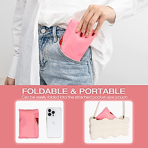 M&Sl Set of 4 Reusable Grocery Bags - Washable, Foldable, Packable Tote bags with Large Handles. Heavy Duty- Eco-Friendly Shopping Bags.