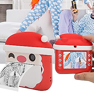 01 02 015 Instant Print Camera, Simple Operation Black White Photo High Definition Instant Camera Fall Resistant One Key Press Design for Taking Pictures
