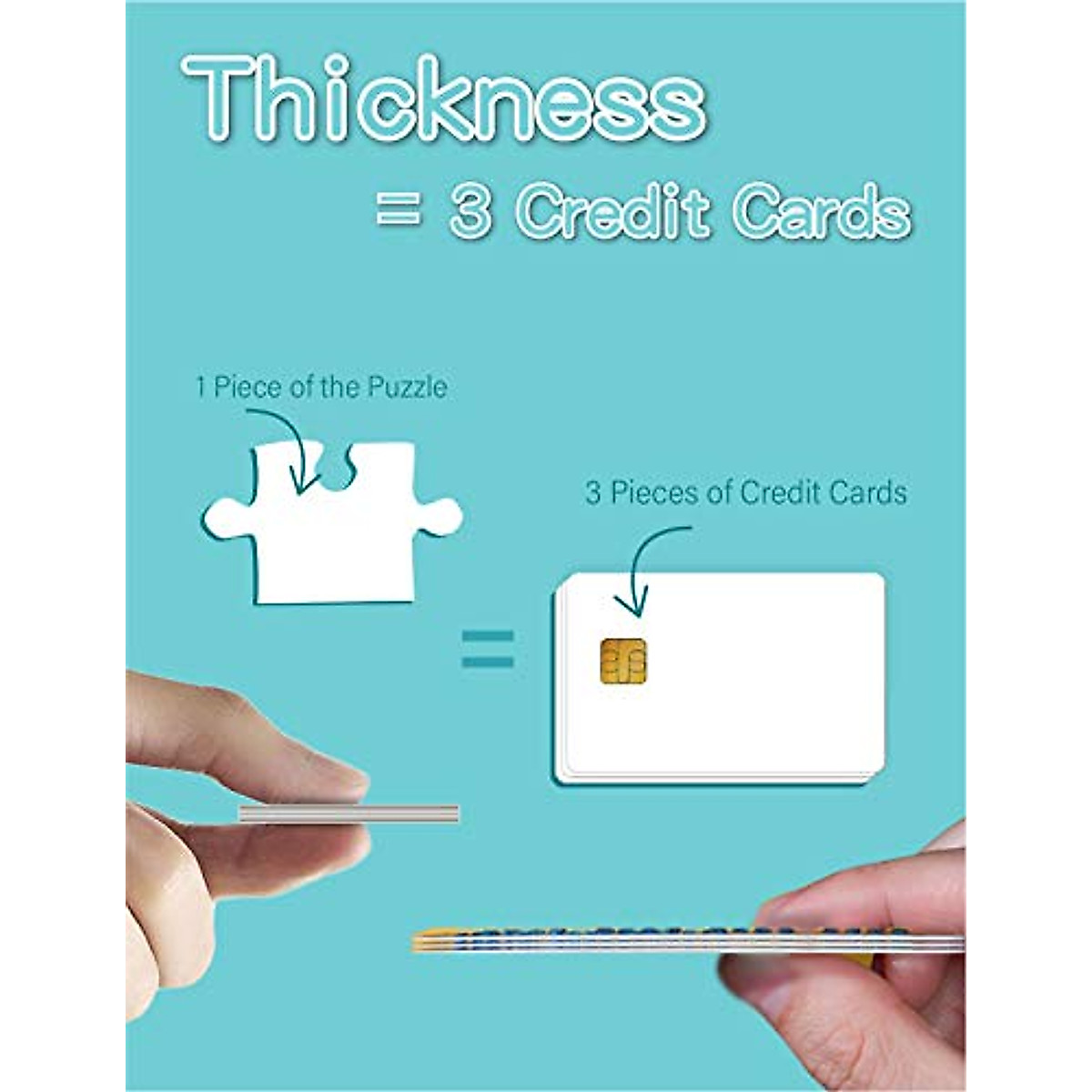 Jigsaw Puzzle 1000 Pieces for Adults, Water Resist Wooden Puzzle, VCOMO Thickened Puzzle, Floor Puzzles, 29.5”x19.7”