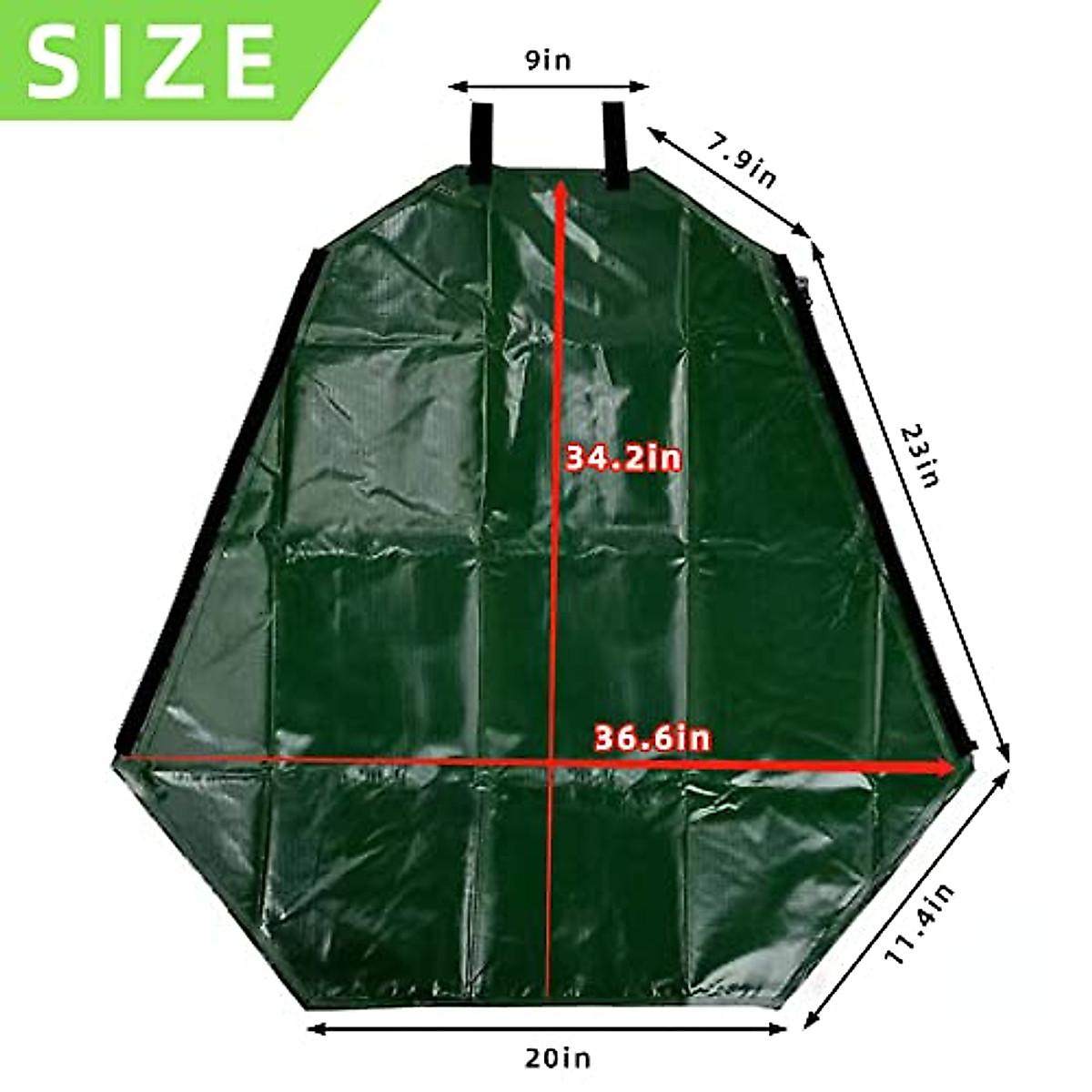 25 Pack Tree Watering Bag, 20 Gallon Slow Release Watering Bag for Trees, Premium PVC Shrub Watering Bag with Heavy Duty Zipper, Durable Reusable Drip Irrigation Bag