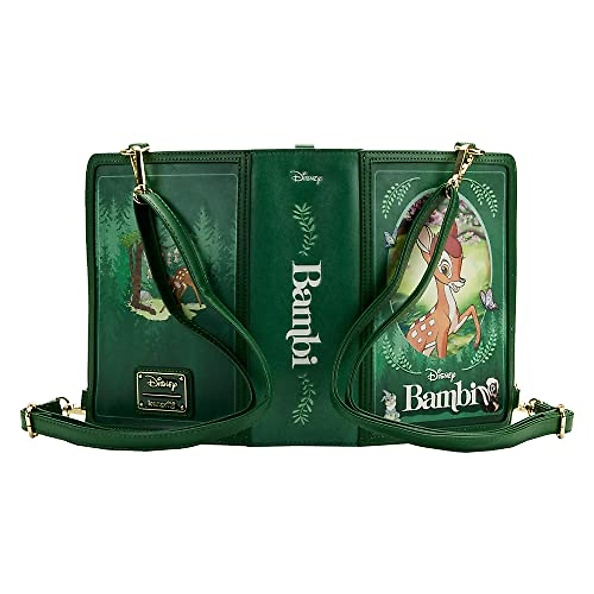 Loungefly Disney Bambi Book Convertible Crossbody Bag