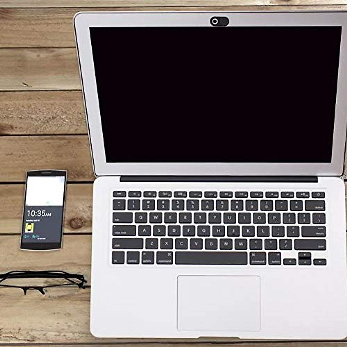 HOVTOIL 3Pcs Webcam Cover Ultra Thin Webcam Cover Camera Slider Privacy Protect Shield Compatible with Phone PC Security Cameras Cover Black