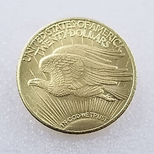 Kocreat Copy 1927-D Double Eagle Liberty Gold Coin Twenty Dollars-USA Souvenir Coin Lucky Coin Morgan Dollar Replica Collection