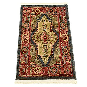 Unique Loom Sahand Collection Area Rug - Arsaces (2' 2" x 3' 1" Rectangle, Navy Blue/ Gray)