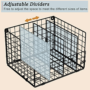 JKsmart 4-Shelf Modern Metal Closet Organizer with 3 Dividers for Storing Clothes, Boots, Towels, and More