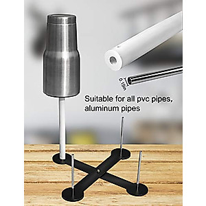 Drying Stander Holder of Tumbler Cup Spinner，Tumbler Drying Rack for DIY Craft Glitter Epoxy Tumblers Cup Turner Kit Stainless Steel Material,Suitable for Different diameters (2pcs)