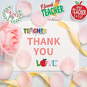 Teacher Stickers Vinyl Waterproof Teacher Appreciation Gifts for Laptop Water Bottle Back to School Supplies 100Pcs