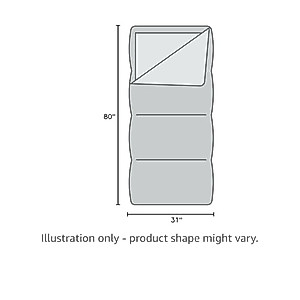 ALPS Mountaineering Zenith 0° Mummy Sleeping Bag, Regular - Charcoal/Red - NEW