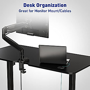 WOKA Electric Standing Desk Adjustable Height 48x24 in with Memory Controller, Ergonomic Motorized Standing Desk with Keyboard Tray, Rising Desk for Home Office Sit Stand Desk