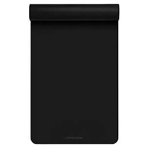 Retrospec Laguna Yoga Mat for Women & Men - Thick, Non Slip Exercise Mat for Home Workout, Black