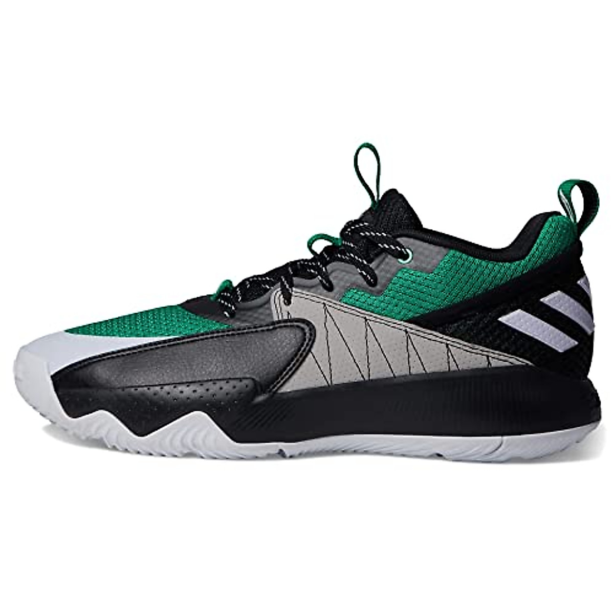 adidas Dame Certified Court Green/Black/White Men's 9, Women's 10 Medium