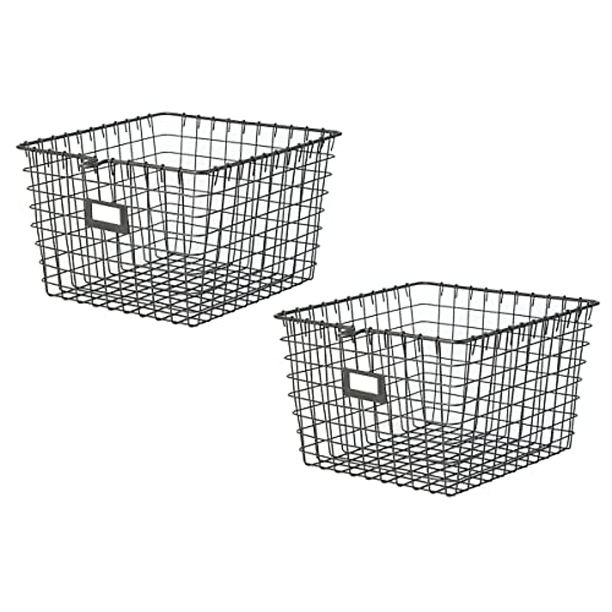 2-pack Wire Baskets (Medium, Gray)