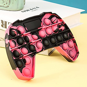 Pop it Game Controller pop Push Pull Fidget Toy Controller (3 Pack Green Pink Blue)