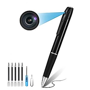 32GB Hidden Camera【2023 Upgraded Version】, Spy Camera, Pen Camera with FHD1080P, Nanny Cam with 180 Minutes Battery Life, Body Camera for Home Security or Classroom Learning
