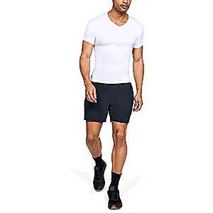 Under Armour Men's Tactical HeatGear Compression V-Neck T-Shirt LG White