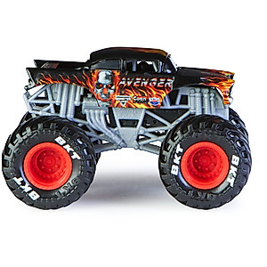 Monster Jam 2022 Spin Master 1:64 Diecast Truck with Bonus Accessory: Arena Favorites Avenger Fire