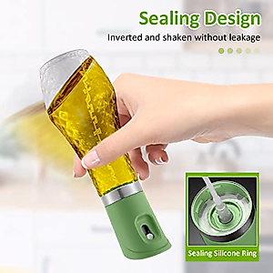 Ihvewuo- Oil Sprayer 260ml Refillable Oil Spray Bottle Glass Olive Oil Sprayer Mister Portable Oil Vinegar Spritzer Sprayer Bottle Oil Dispenser Mister Kitchen Gadgets for Cooking Baking