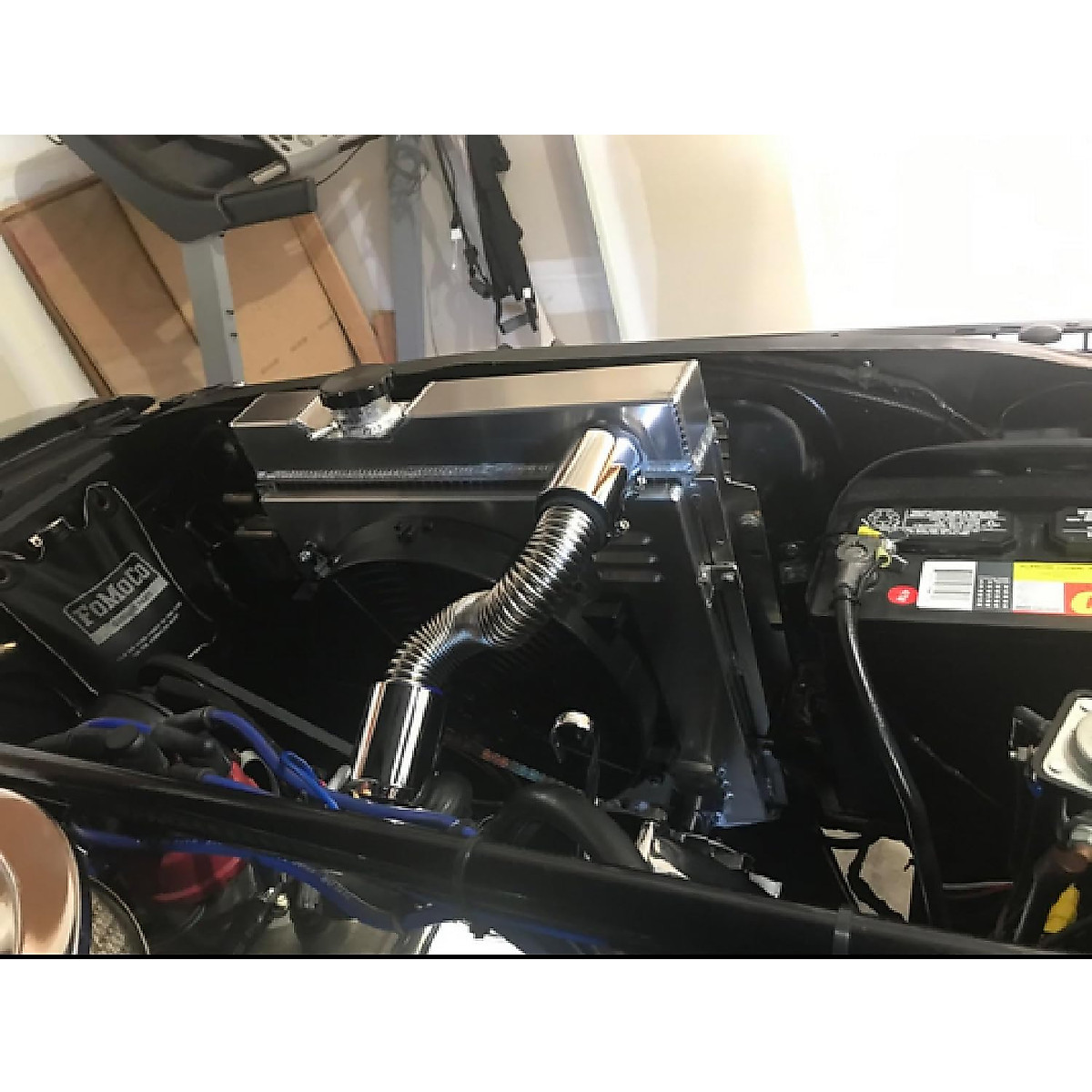 OzCoolingParts 3 Row Core Full Aluminum DPI259 Radiator + 14" Fan w/Shroud Kit for 1963-1966 64 65 Ford Mustang Falcon Ranchero/Mercury Comet, V8 AT/MT